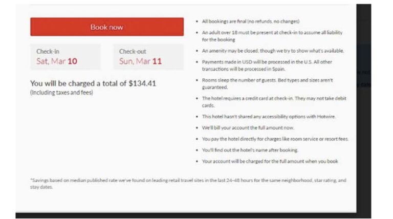 You can't negotiate your Hotwire discount after you click confirm